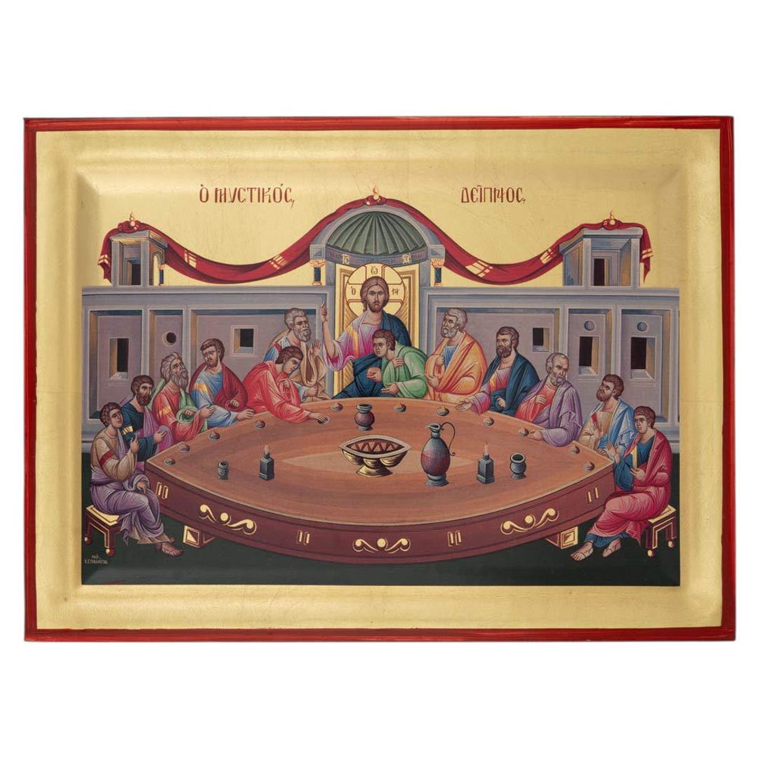 Mystical Supper Icon – Orthodox Icon | Gift Ready - Etsy