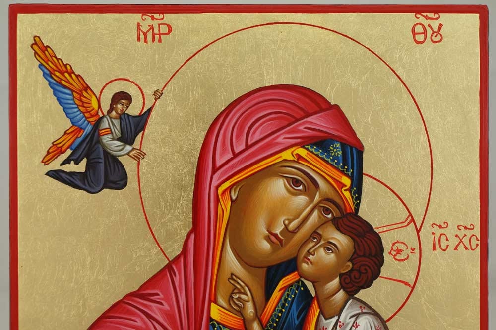 Virgin Mary Tenderness Icon Theotokos Tender Mercy Icon - Etsy