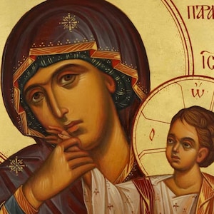 Panagia Paramythia Hand-painted Icon Byzantine Orthodox Icon of ...