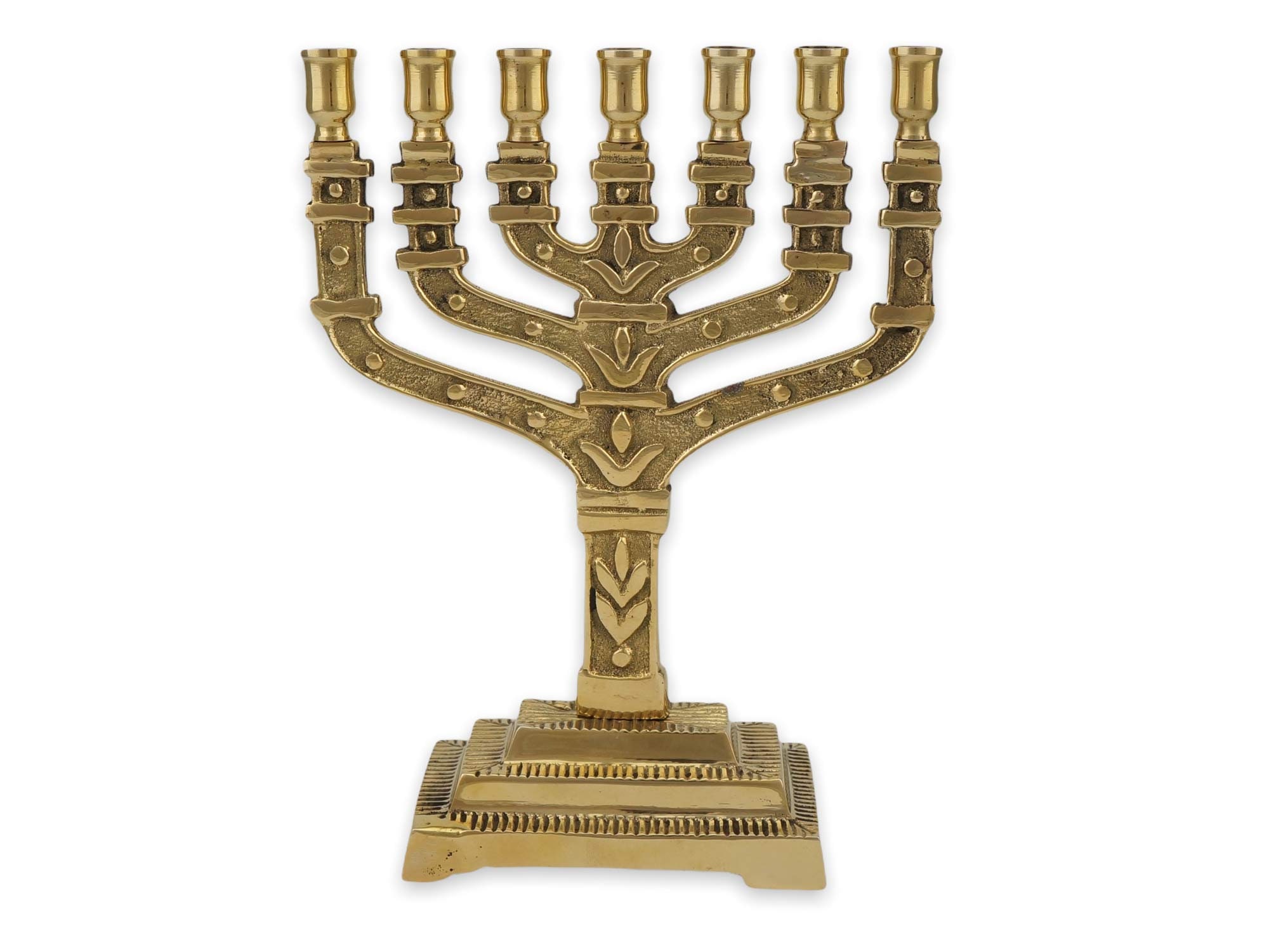Seven Branches Brass Menorah Orthodox Church Candelabra for - Etsy