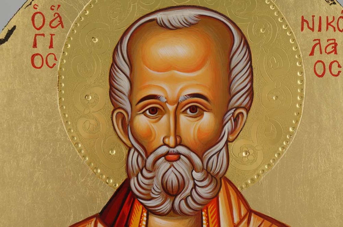 St Nicholas Icon Orthodox Icon Saint Nicholas Christian Art | Etsy