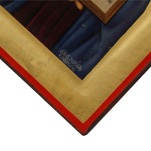 Christ the Teacher Icon Raised Border Christian Orthodox Icon Handmade on Solid Natural Wood ...