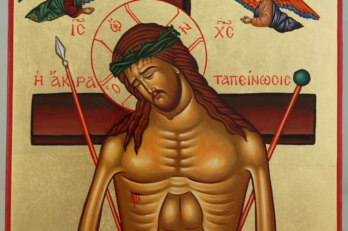 Jesus Christ Extreme Humility Icon Christ in the Tomb Weep - Etsy