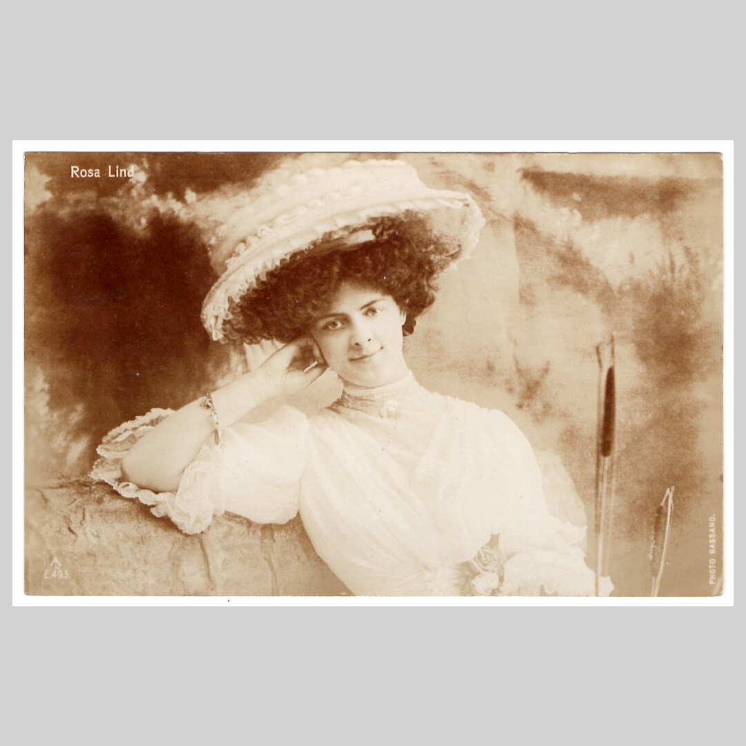 Vintage Actress Rosa Lind Real Photo Postcard Glamour Fashion Belle ...