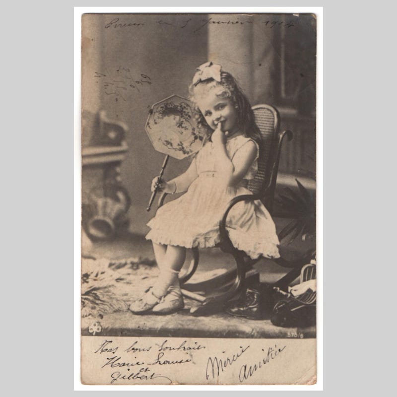 Antique Photo Girl Chair - Etsy