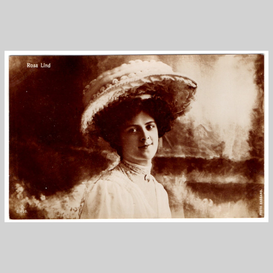 Vintage Actress Rosa Lind Real Photo Postcard Glamour Fashion Belle ...