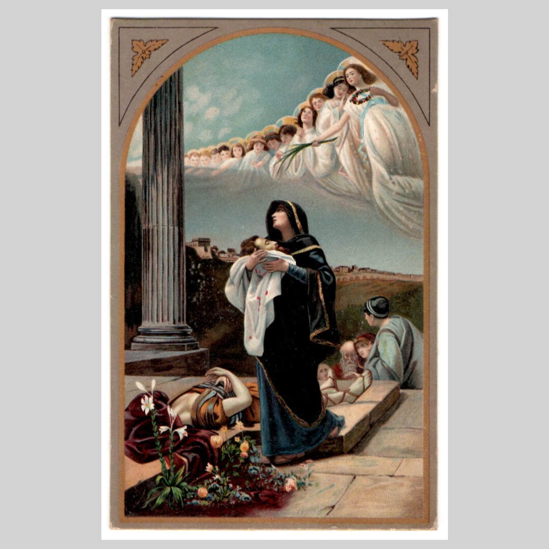 Vintage Religious Postcard Martyrdom of Saint Alexander Painting Art ...
