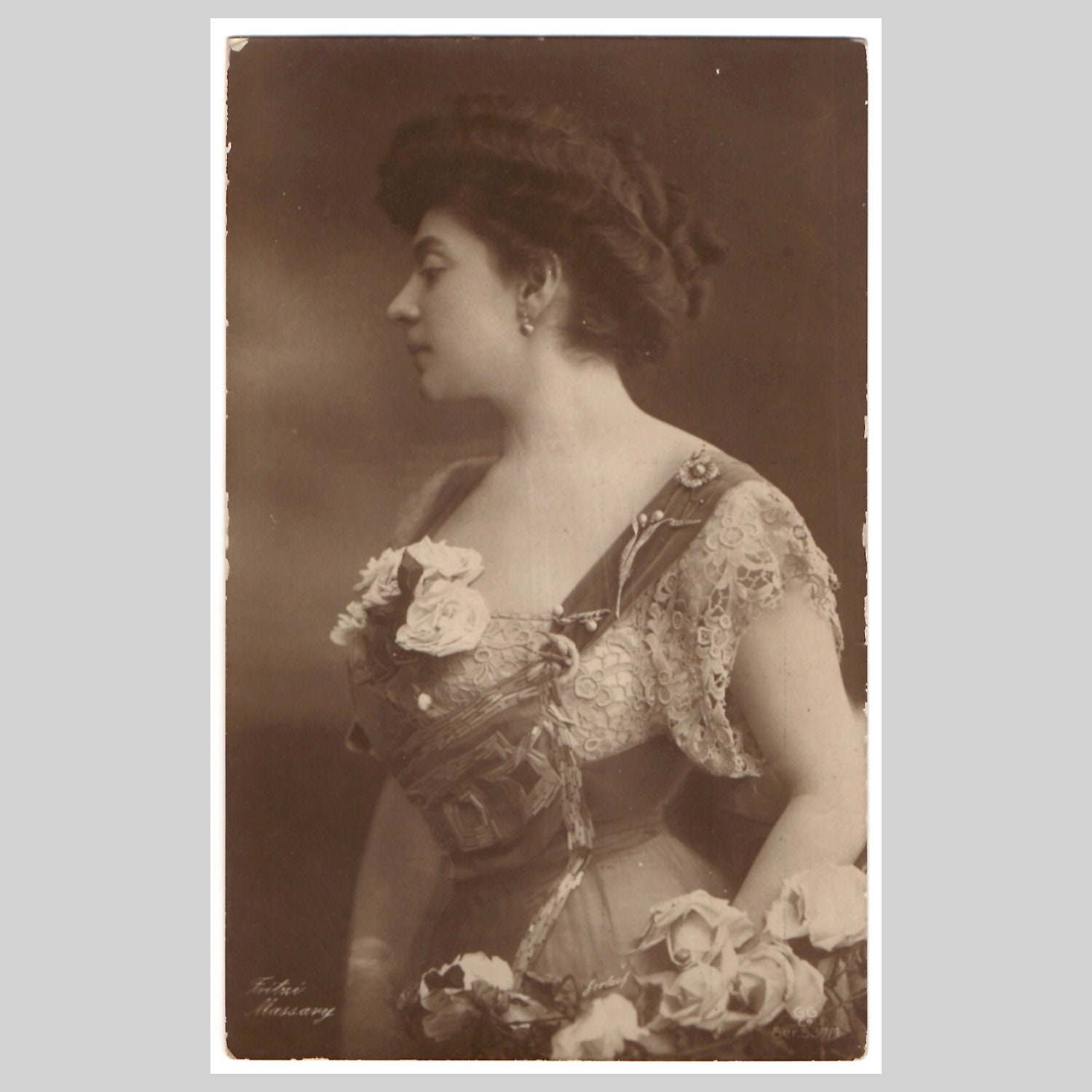 Vintage Fritzi Massary Real Photo Postcard Singer Soprano Actress ...