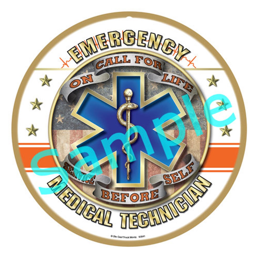 EMT / EMS Orange Pinstripe Wood Plaque / Sign First Responders - Etsy