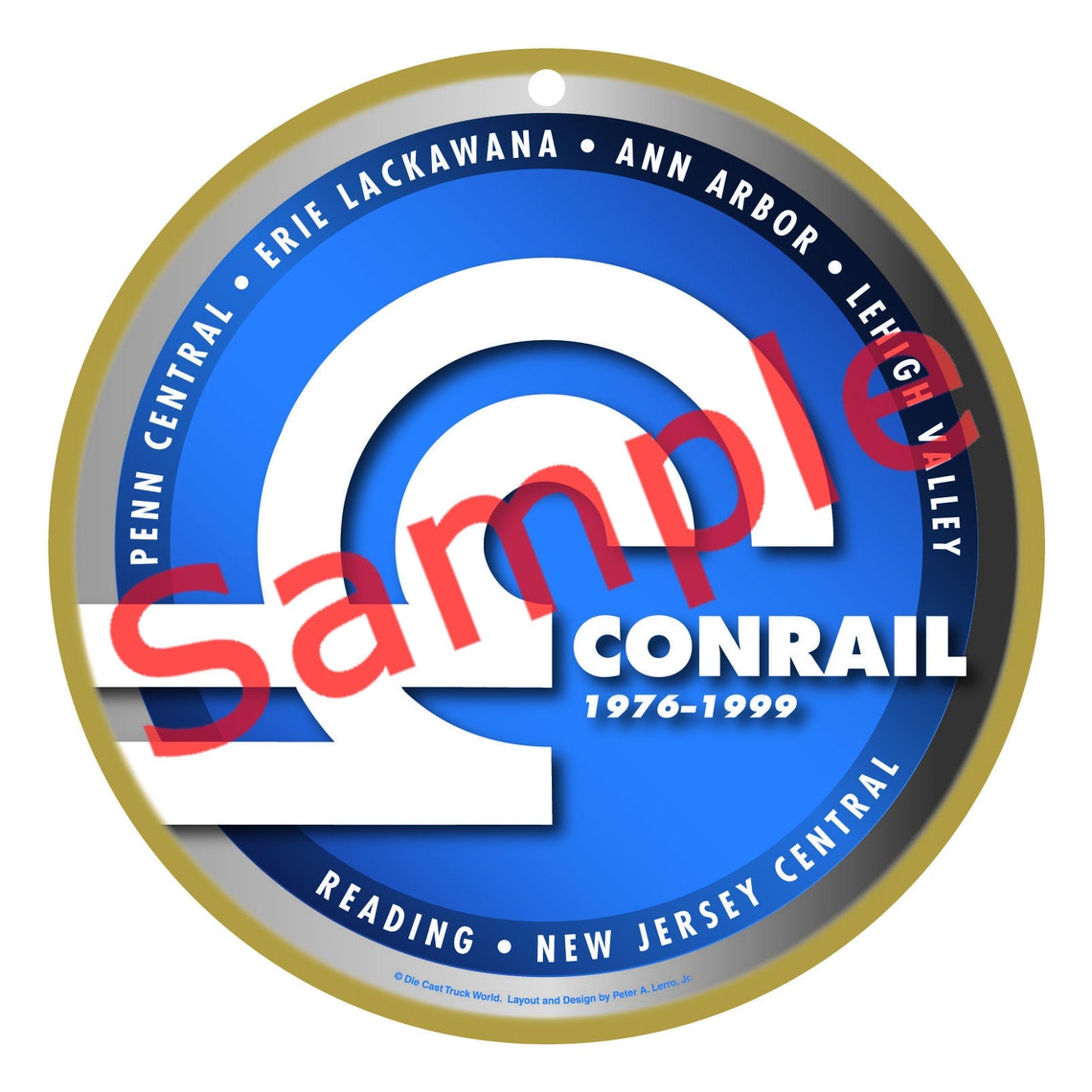 Conrail Railroad Logo Wood Plaque / Sign - Etsy