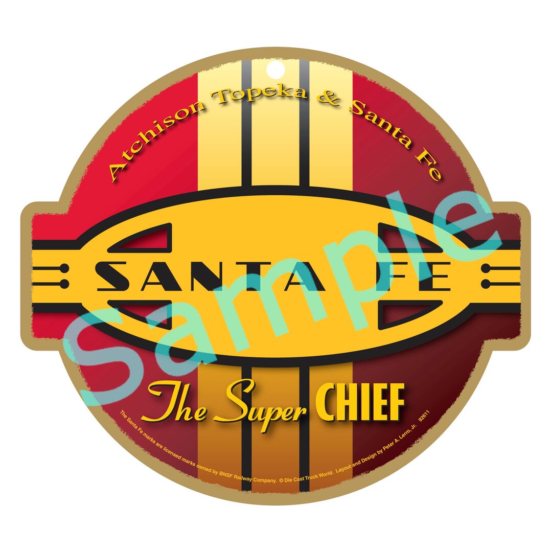 Santa Fe Railroad Logo Wood Plaque / Sign - Etsy