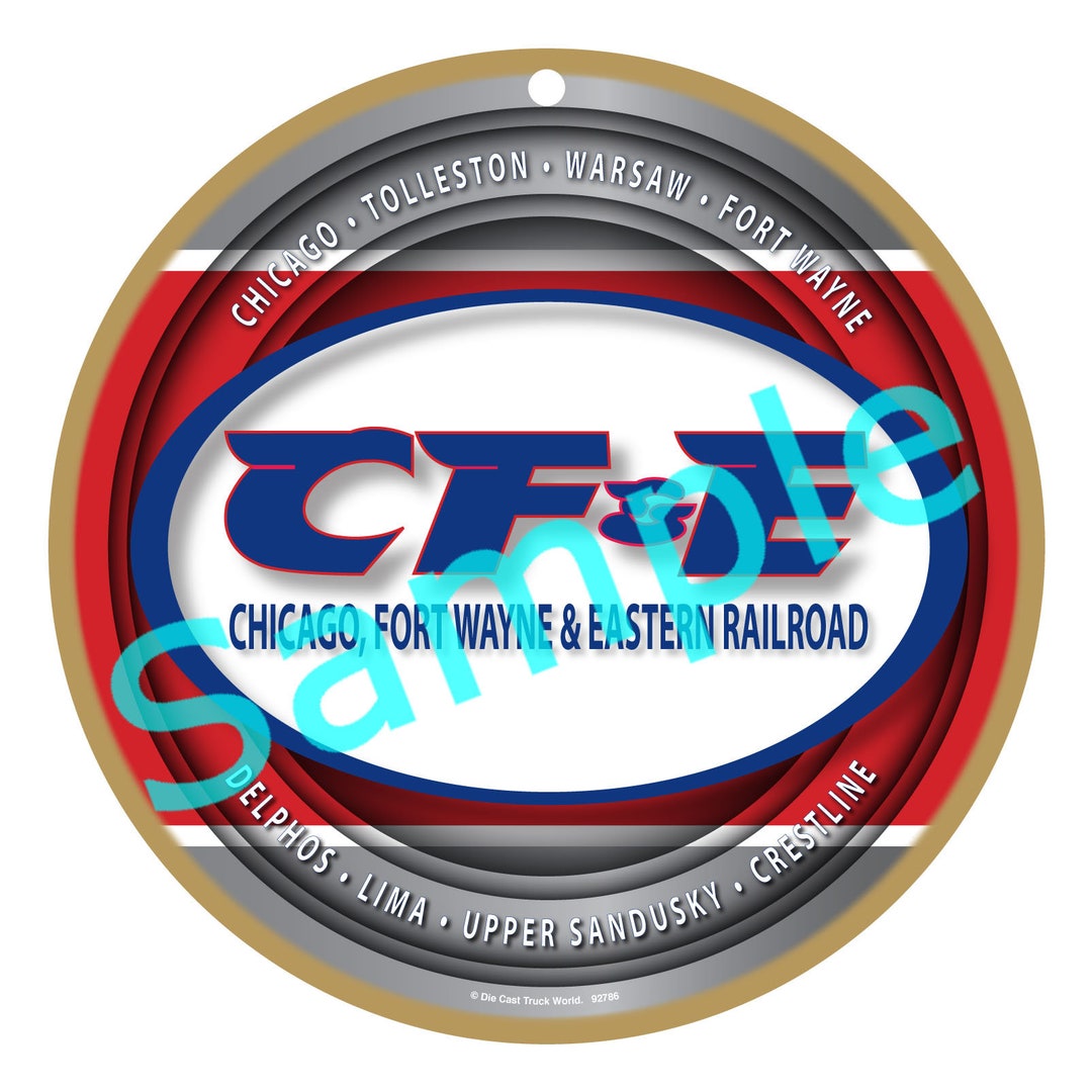 Chicago Fort Wayne, & Eastern Railroad Logo Wood Plaque / Sign - Etsy