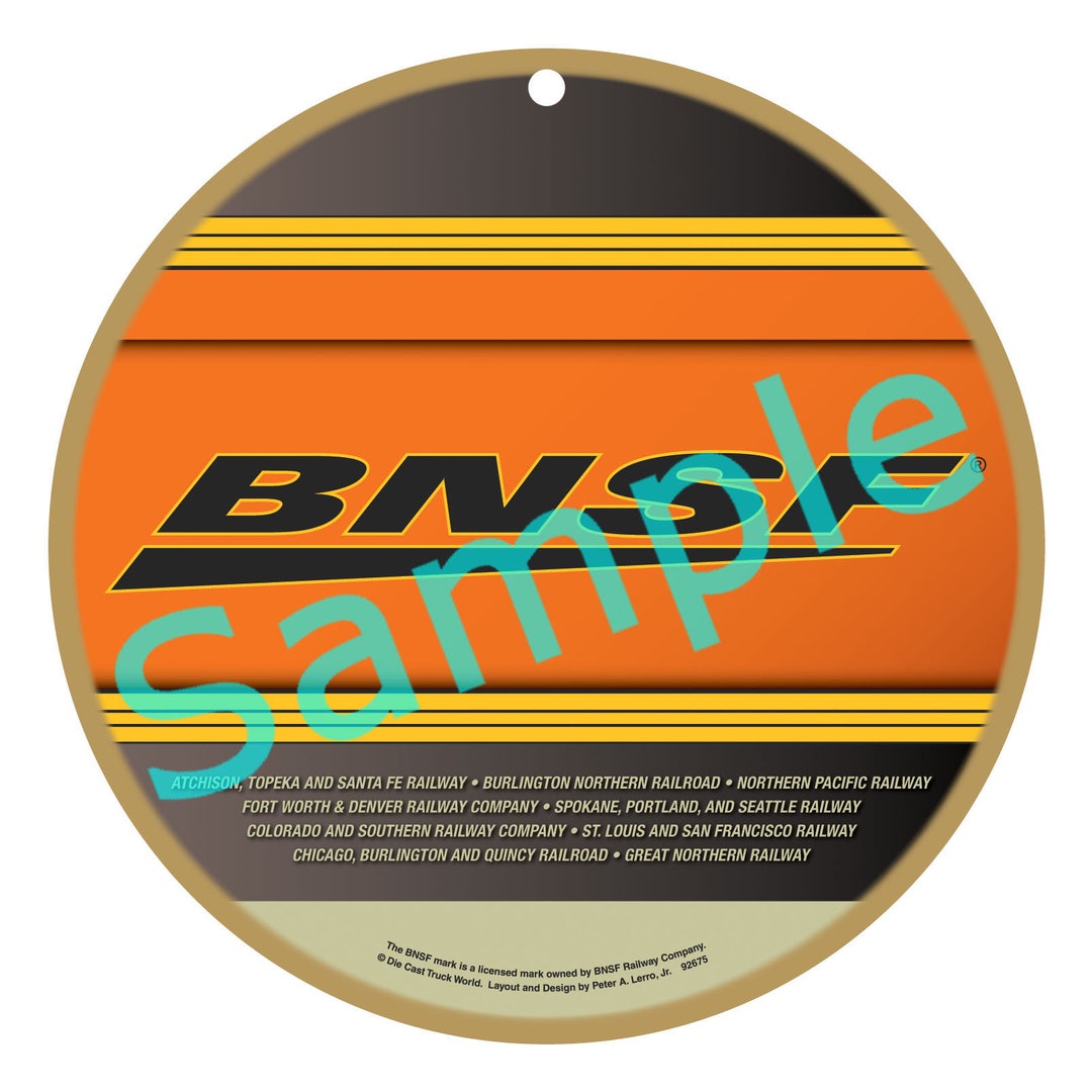 BNSF Railroad Logo Wood Plaque / Sign - Etsy