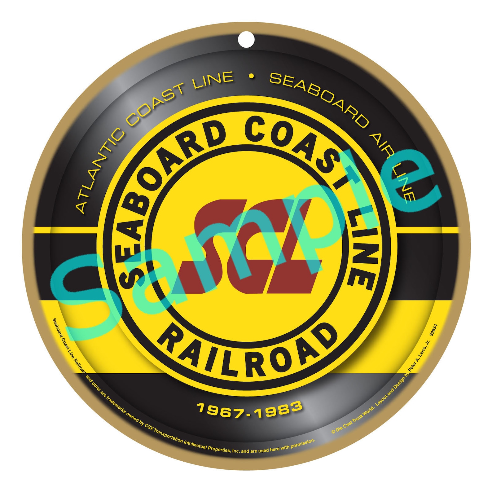 Seaboard Coast Line Railroad Logo Wood Plaque / Sign - Etsy