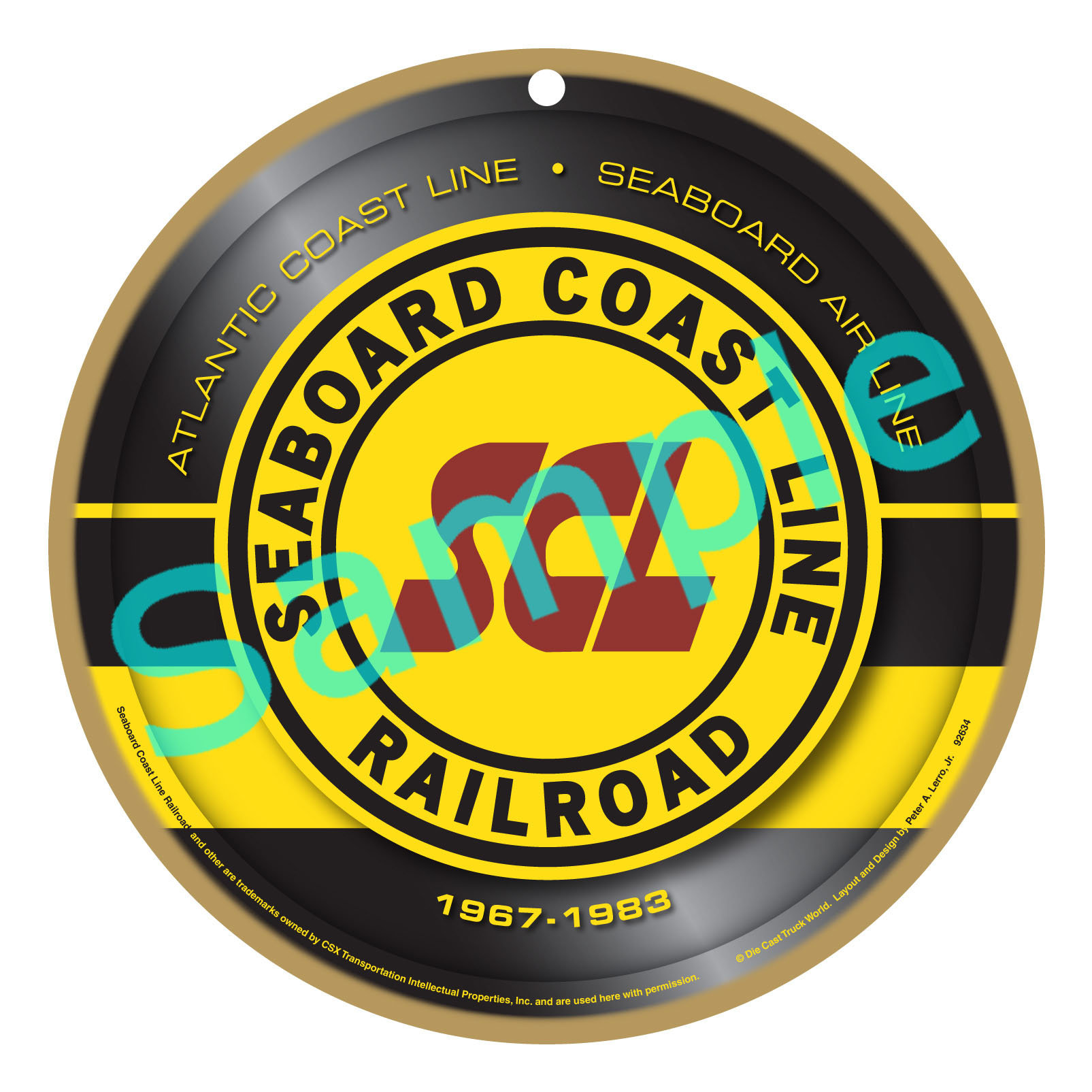 Seaboard Coast Line Railroad Logo Wood Plaque / Sign - Etsy