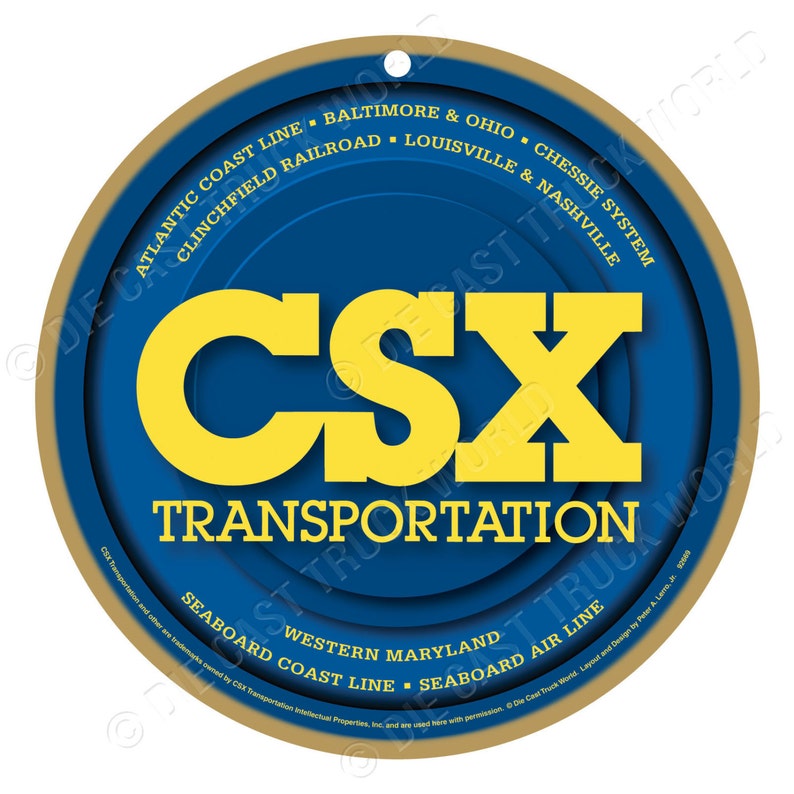 CSX Railroad Logo Wood Plaque / Sign | Etsy