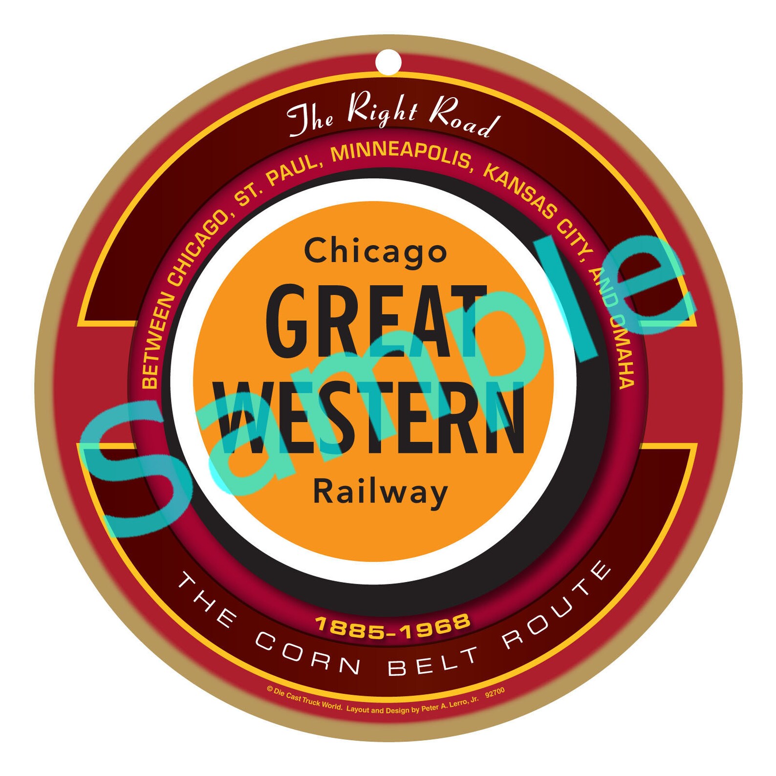 Chicago Great Western Railroad Logo Wood Plaque / Sign - Etsy