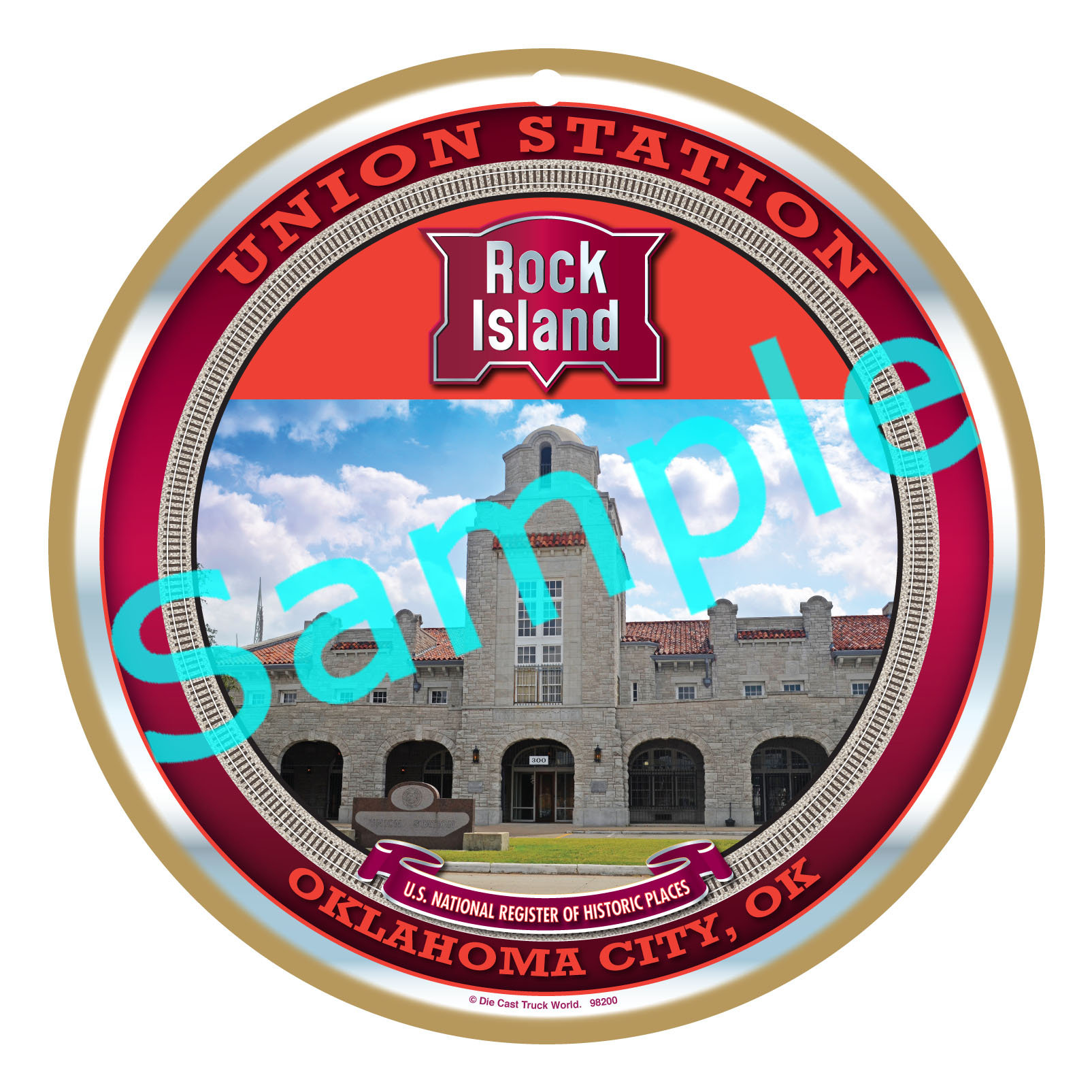 Rock Island Railroad Logo / Union Station Oklahoma City OK - Etsy