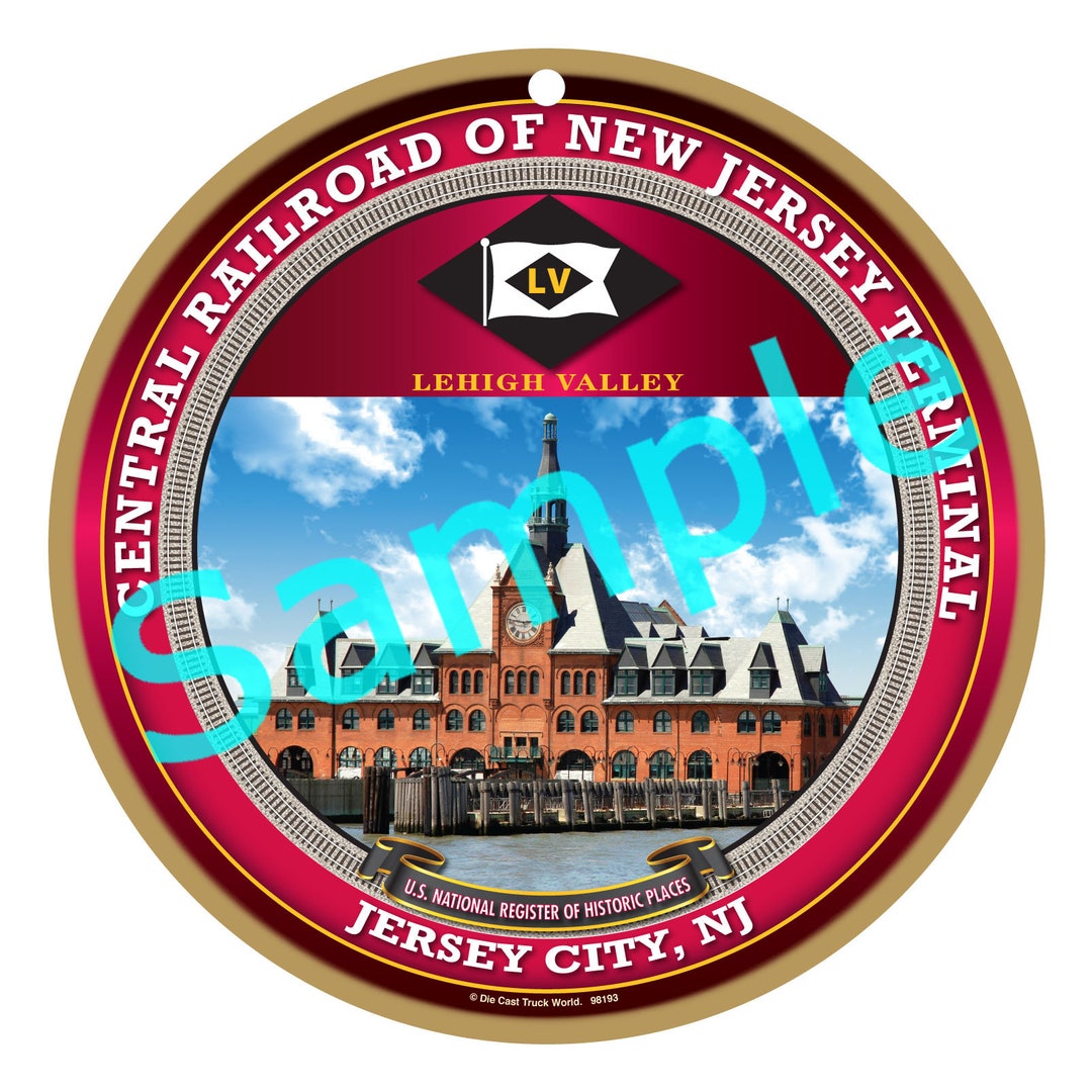 Lehigh Valley Railroad Logo / Jersey City Terminal Wood Plaque / Sign ...