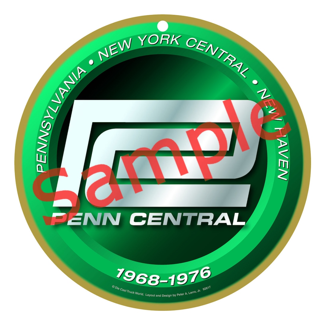Penn Central Railroad Logo Wood Plaque / Sign - Etsy