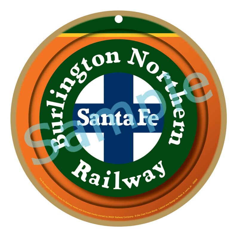 Burlington Northern Santa Fe Railway Logo Wood Plaque / Sign | Etsy