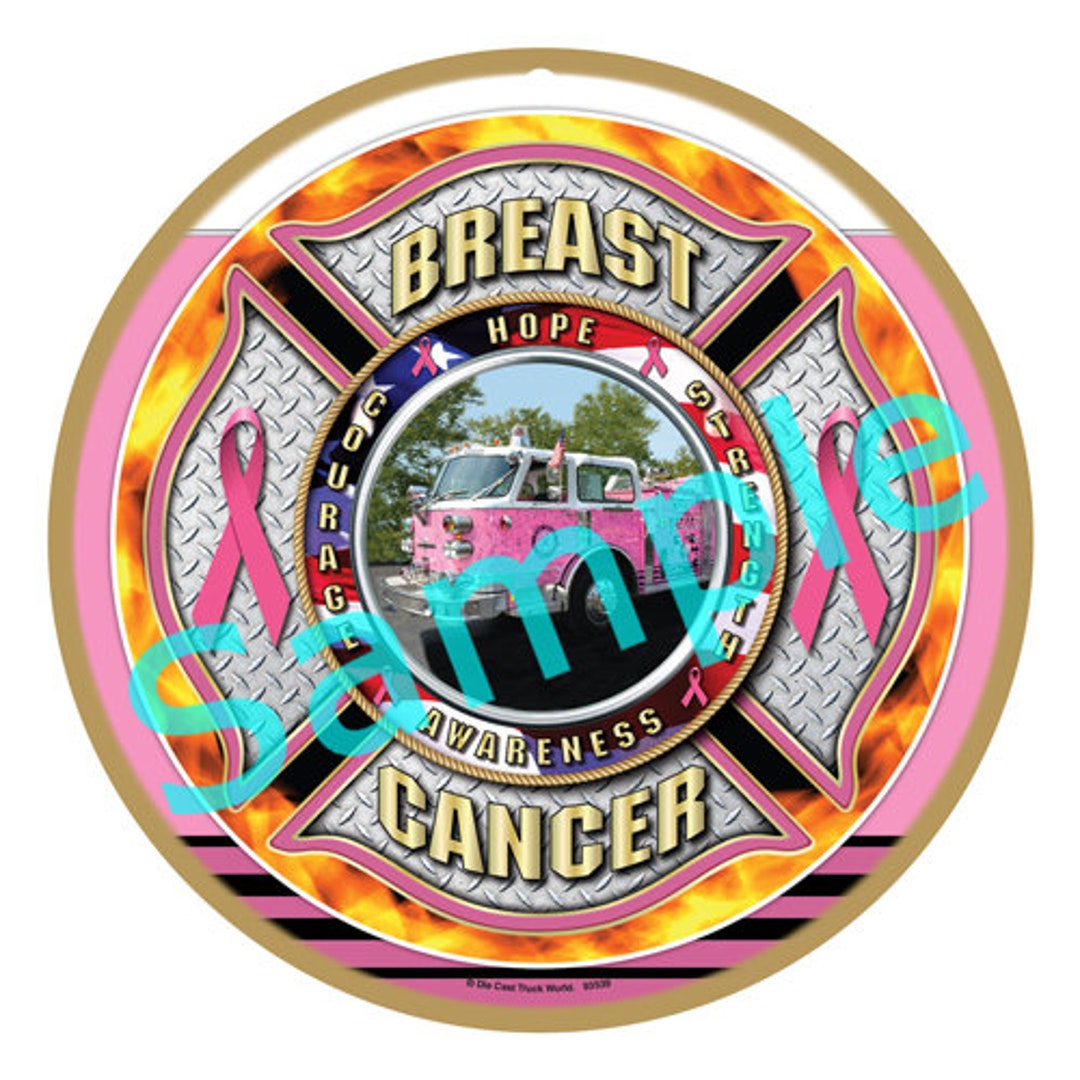 BREAST CANCER AWARENESS / Firefighter Wood Plaque / Sign First ...
