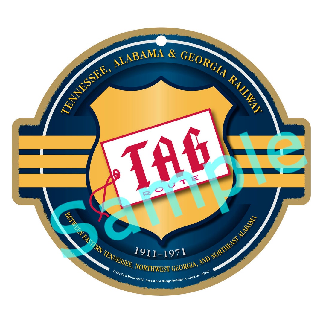 Tennessee, Alabama, & Georgia Railway Logo Wood Plaque / Sign - Etsy