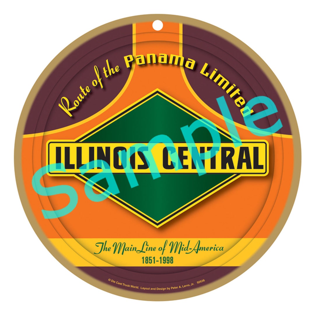 Illinois Central Railroad Logo Wood Plaque / Sign - Etsy