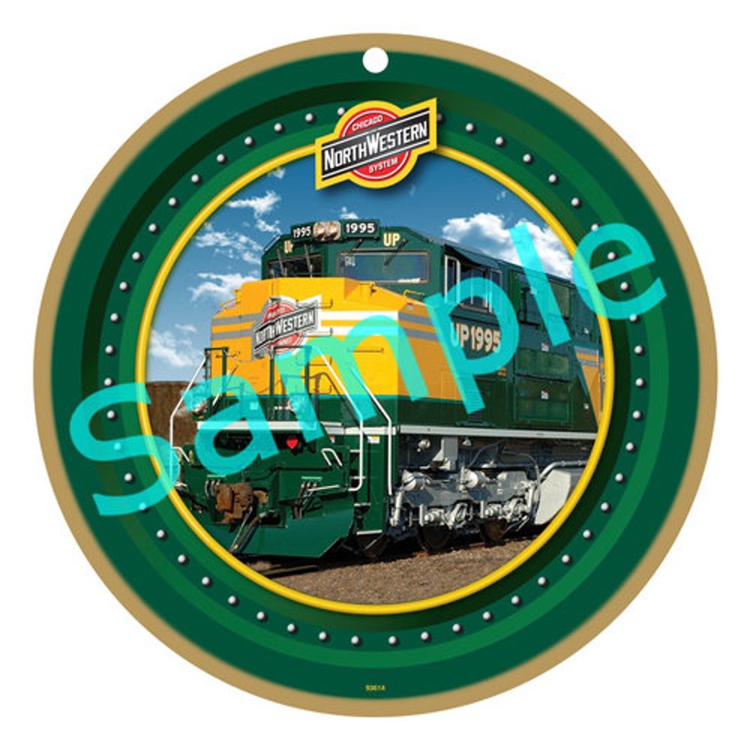 Chicago Northwestern Railroad Train Heritage / Logo Wood Plaque / Sign ...