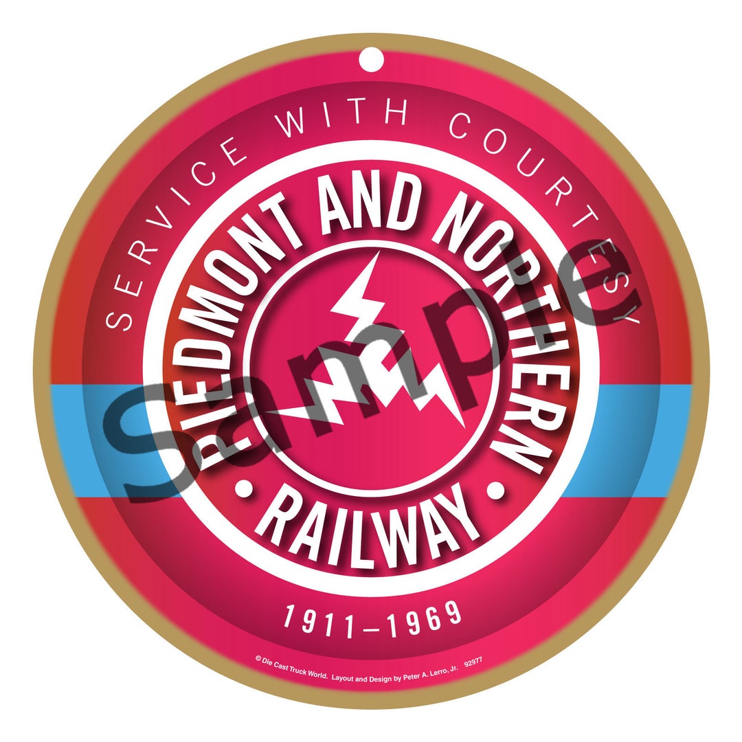 Piedmont & Northern Railroad Logo Wood Plaque / Sign - Etsy