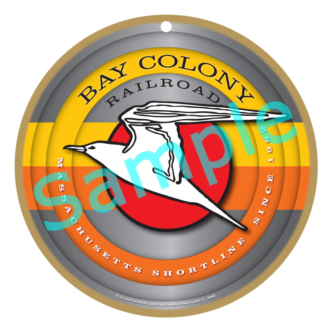 Bay Colony Railroad Logo Wood Plaque / Sign - Etsy