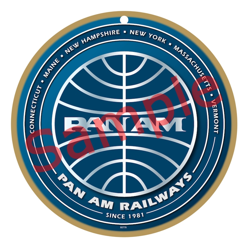 Pan Am Railways Logo Wood Plaque / Sign - Etsy