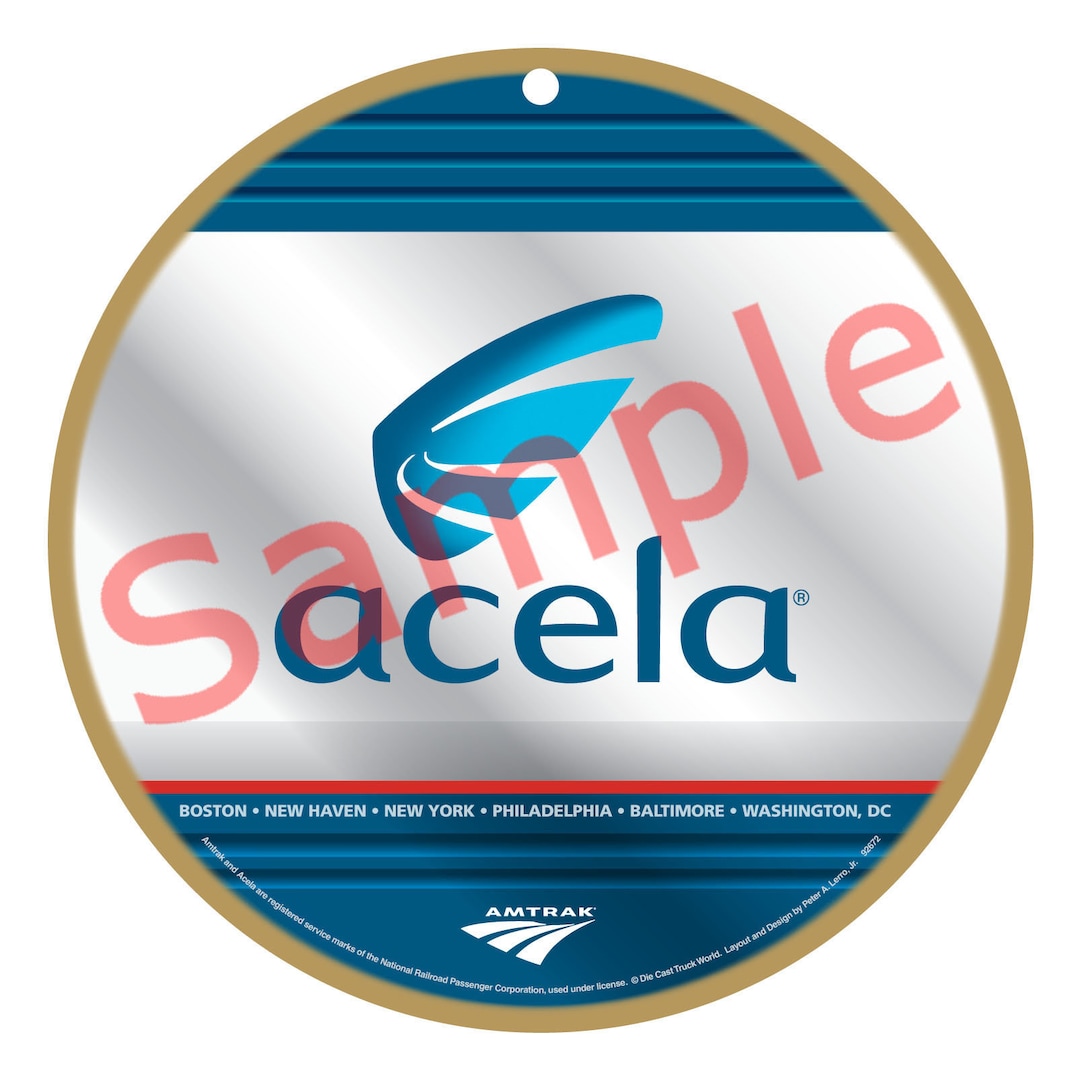 Amtrak Railroad - Acela Logo Wood Plaque / Sign - Etsy