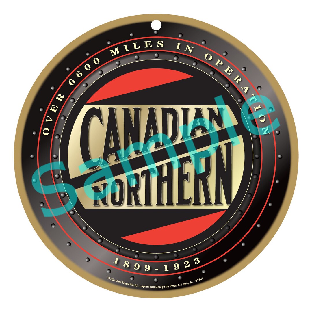 Canadian Northern Railroad Logo (red)wood Plaque / Sign - Etsy