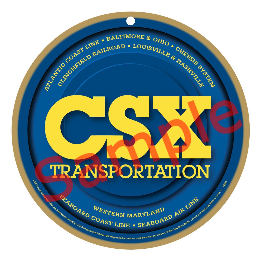 CSX Railroad Logo Wood Plaque / Sign - Etsy