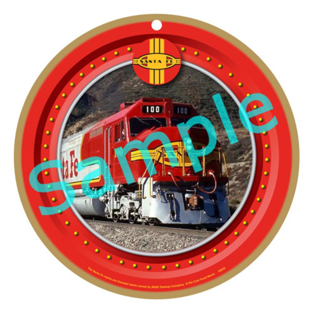 Santa Fe Railroad Red Train Heritage / Logo Wood Plaque / Sign - Etsy