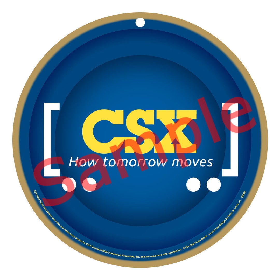 CSX Railroad Logo Wood Plaque / Sign - Etsy