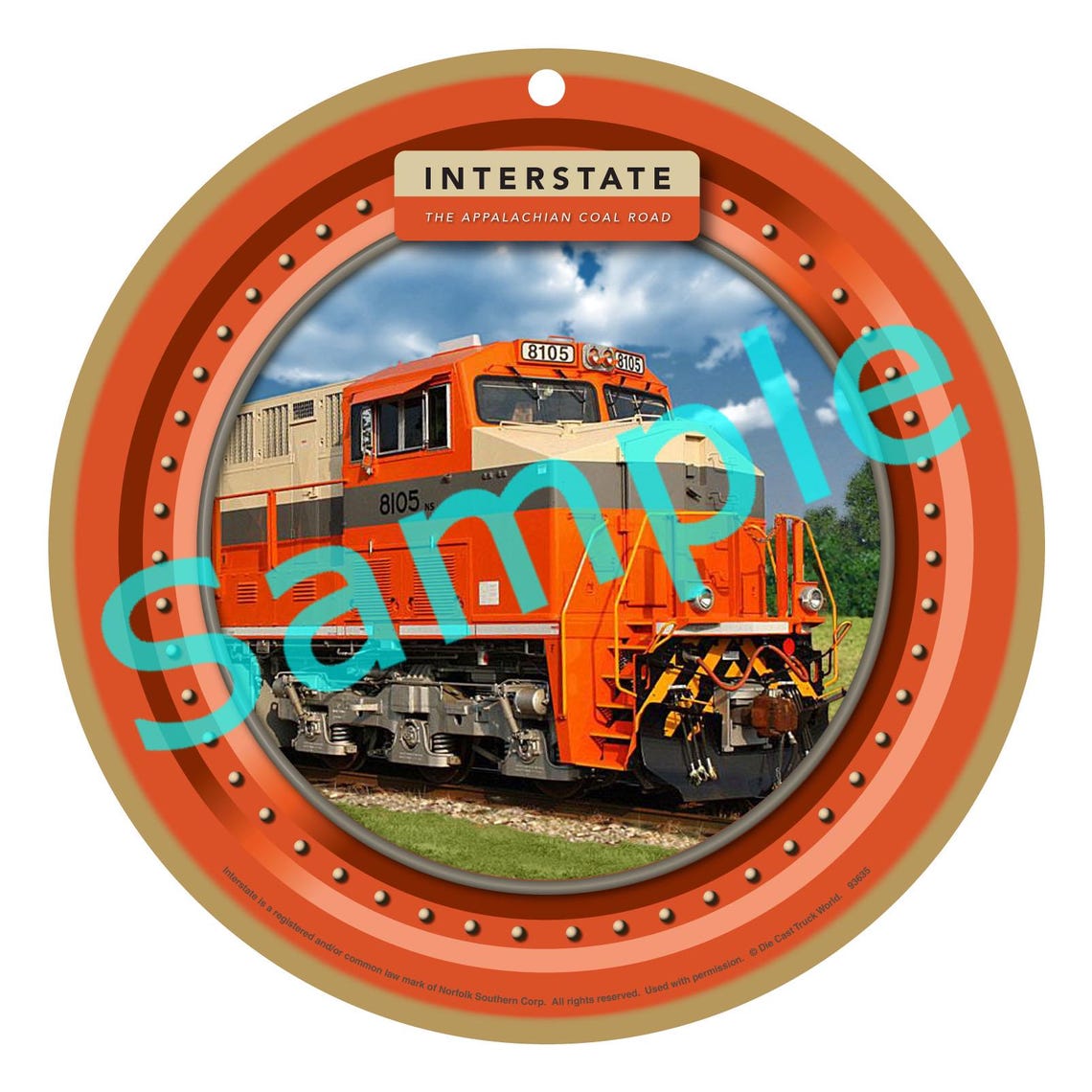 Interstate Railroad Heritage Locomotive / Logo Wood Plaque / Sign - Etsy