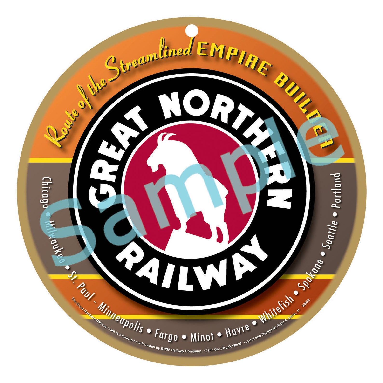 Great Northern Railroad Logo Wood Plaque / Sign - Etsy