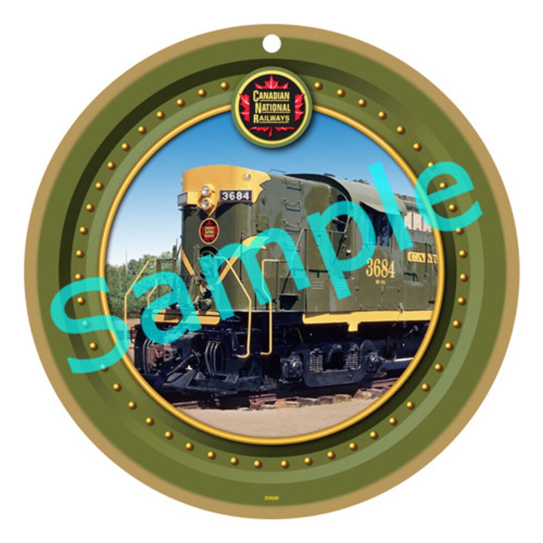 Canadian National Railroad Train Maple Leaf / Logo Wood Plaque / Sign ...