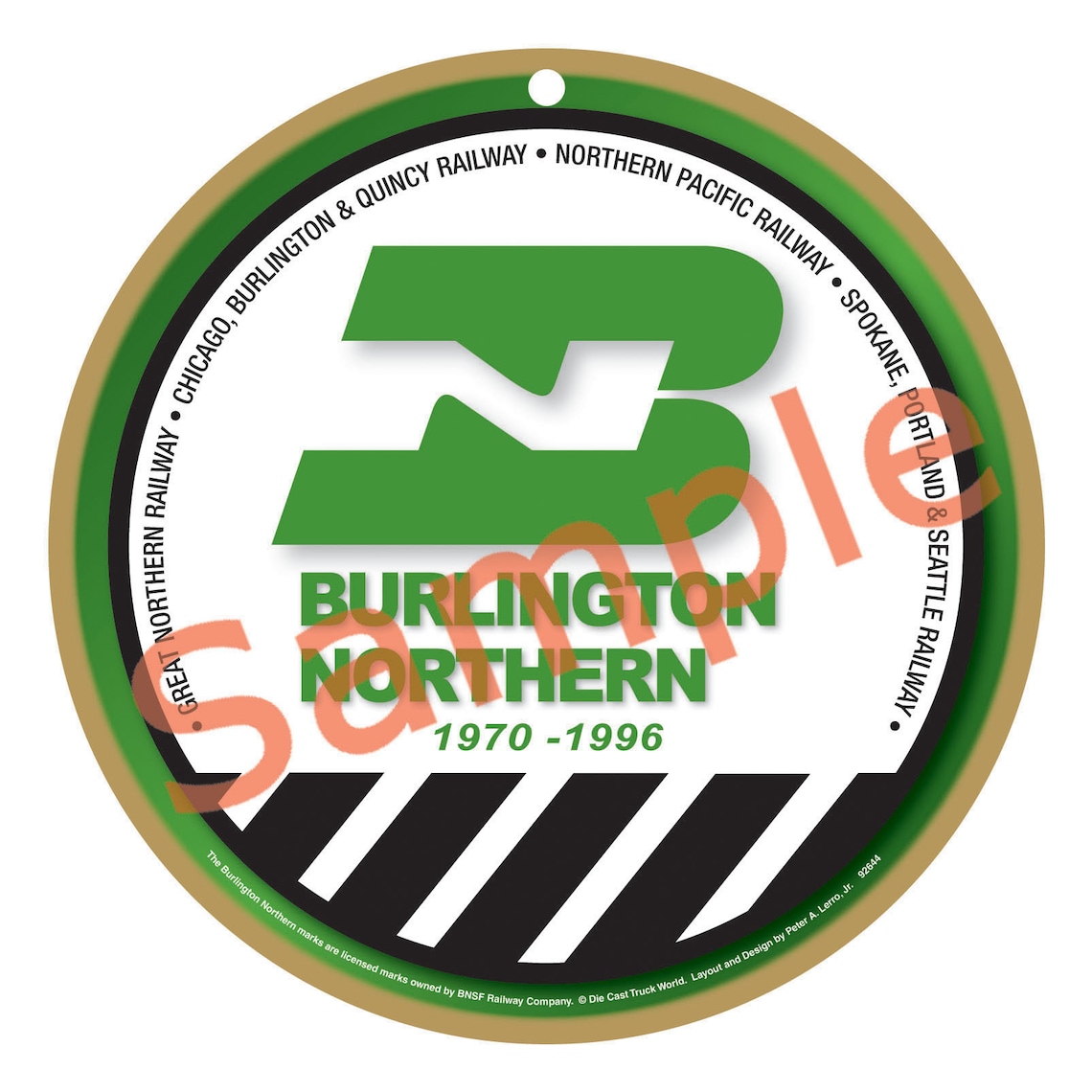 Burlington Northern Railroad Logo Wood Plaque / Sign - Etsy