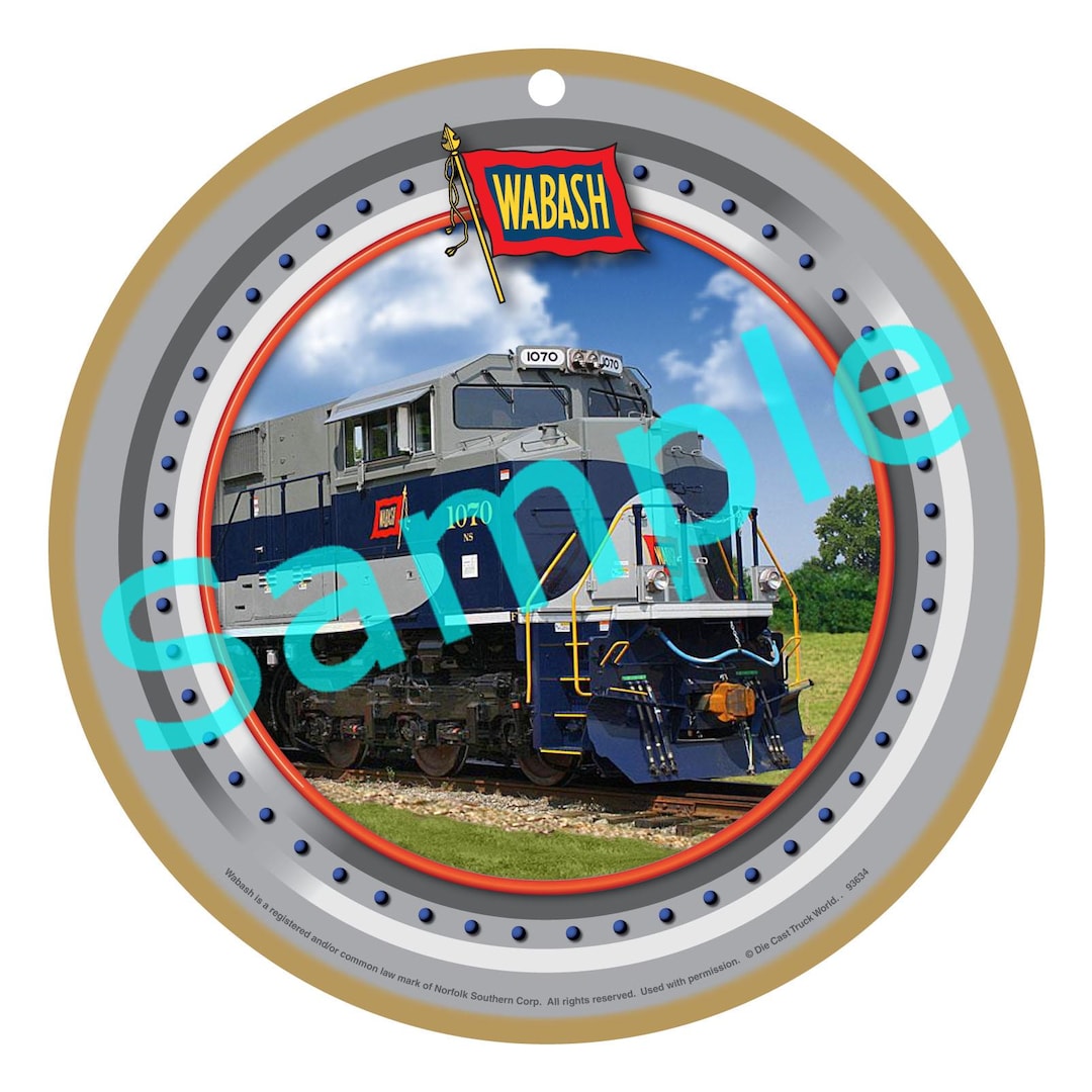 Wabash Railroad Heritage Locomotive / Logo Wood Plaque / Sign - Etsy
