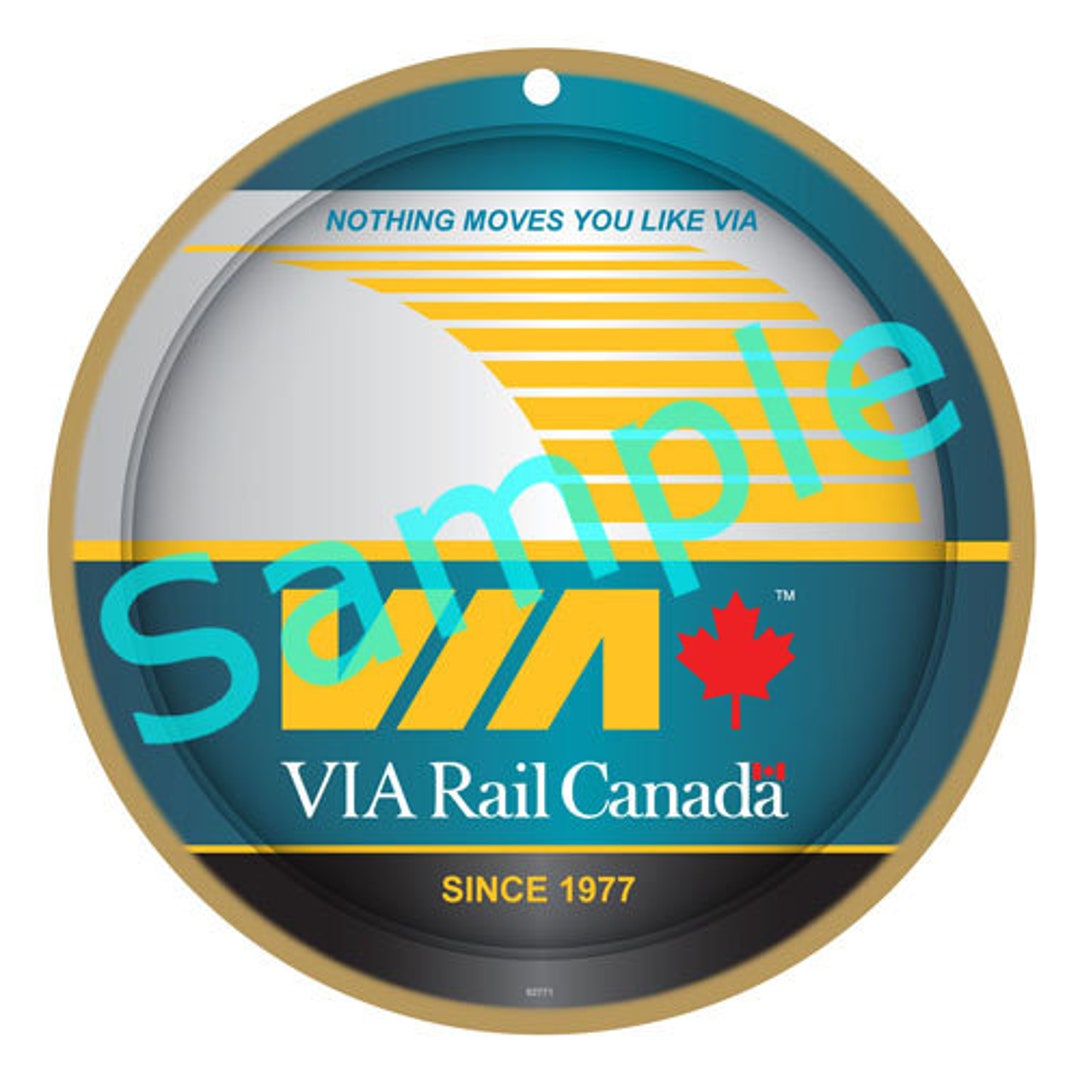 VIA Rail Logo Wood Plaque / Sign - Etsy