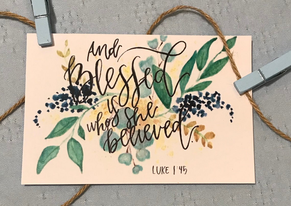 Bible Verse Print Watercolor Print Scripture Art | Etsy