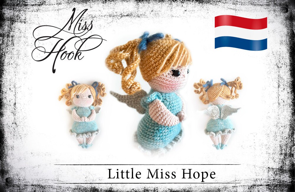 Haakpatroon voor de pop Little Miss Hope beschermengel eBook | Etsy