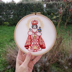 Hand Embroidery Pattern Pdf, Infant Jesus of Prague Embroidery Design ...