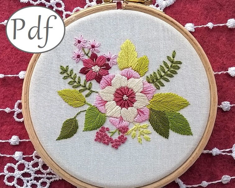 Easy Flower Embroidery Designs