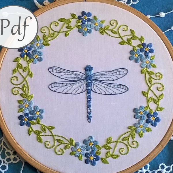 Dragonfly Embroidery Kit - Etsy