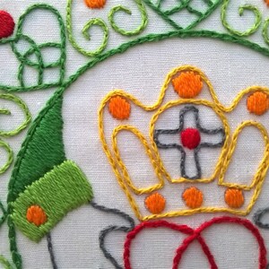 Embroidery Pattern Pdf - Irish Claddagh - Beginner Needlepoint Design ...