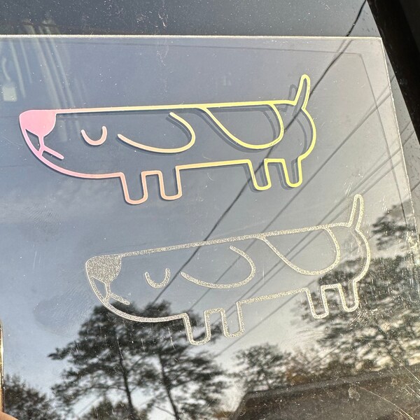 Vinyl Dog Decal - Etsy